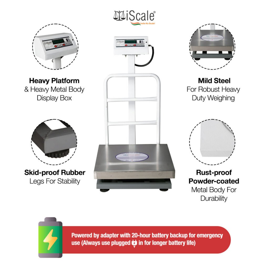 iScale ISP-150S Digital Platform Weighing Scale 450x450mm Stainless ...