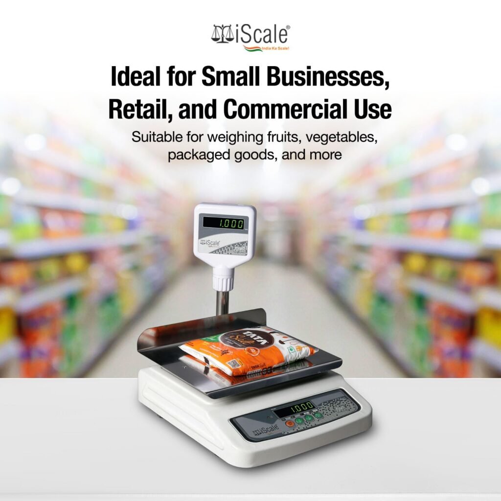 iScale i-05L: 30kg x 1g Commercial Weighing Scale with Front & Pole ...